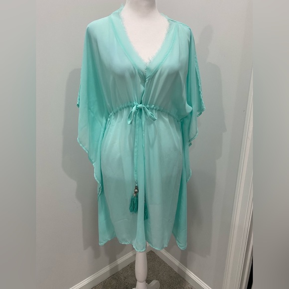 le soliel | Swim | Nwt Le Soleil Miami Sheer Beach Coverup Color Sea ...